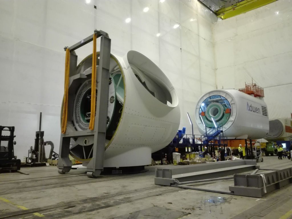 Wind Turbine Nacelle Up-ending Frame - Ermesys